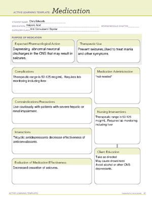 NDRI's Antidepressants - ACTIVE LEARNING TEMPLATES TherapeuTic ...