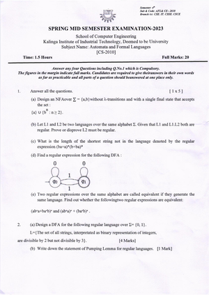 Unit 4,5 - TAFL notes AKTU - Automata And Formal Languages - Studocu