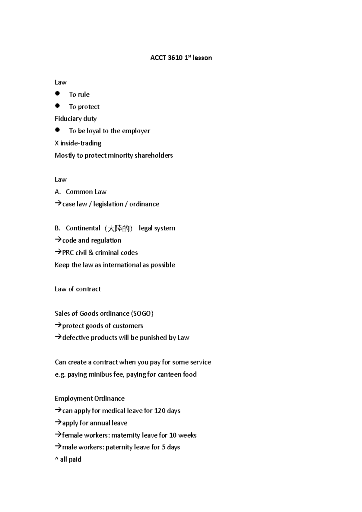 ACCT 3610 Notes ACCT 3610 1st Lesson Law To Rule To Protect Fiduciary acct-3610-notes-acct-3610-1st-lesson-law-to-rule-to-protect-fiduciary