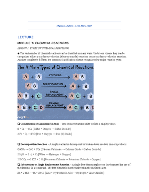 INORGANIC CHEMISTRY EXAM REVIEWER FOR COLLEGE OF EDUCATION STUDENTS ...