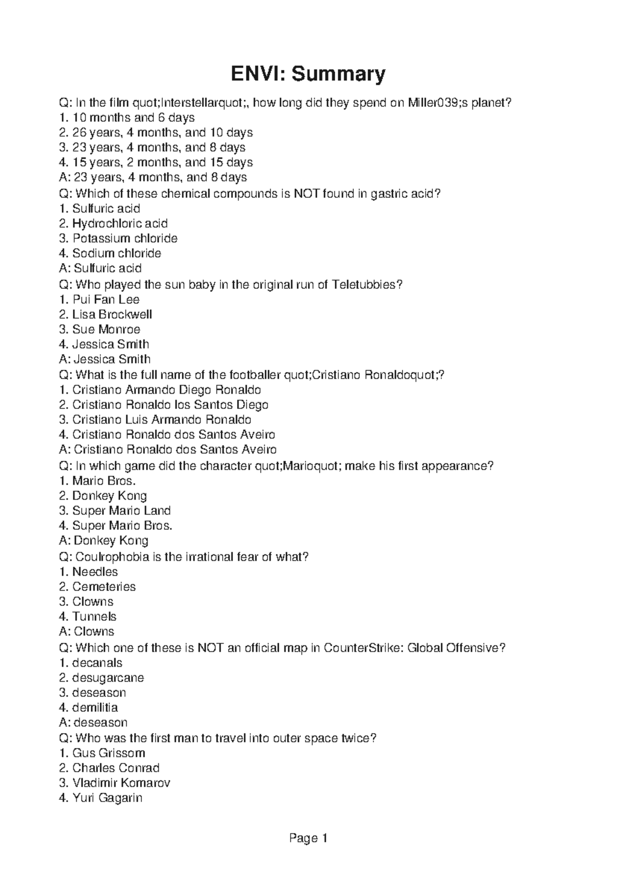 ENVI173-Week-3 - ENVI173-Test-7 - ENVI: Summary Q: In the film quot ...