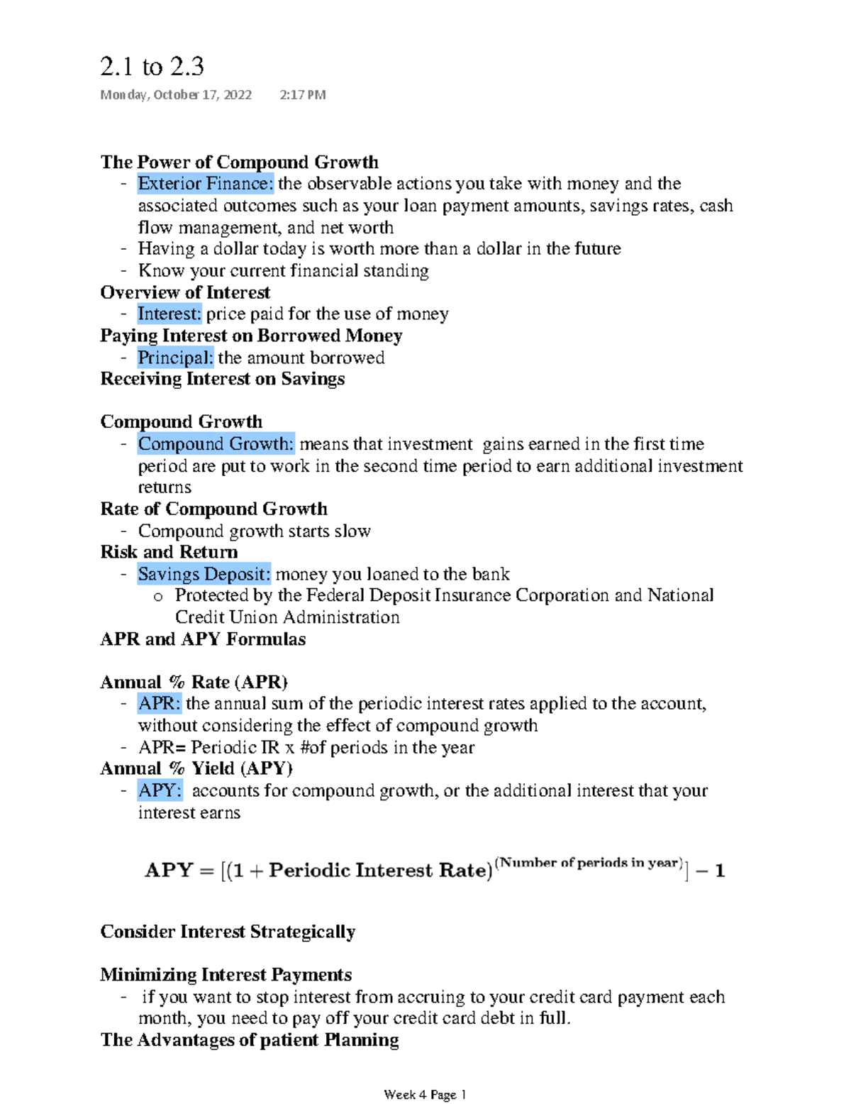 2.1 to 2 - The Power of Compound Growth - Personal Finance - The Power ...
