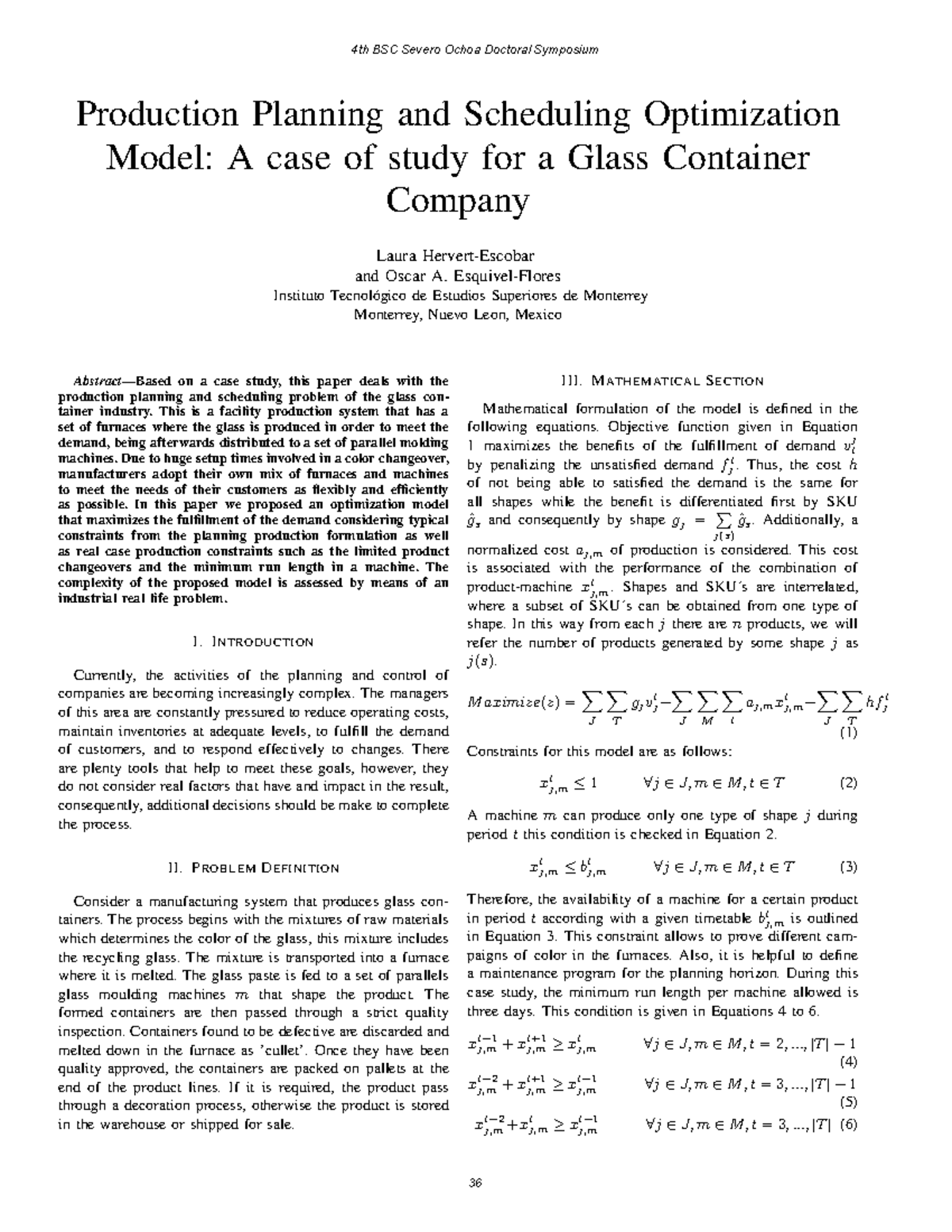 Production planning and scheduling - IME 6120 - WMU - Studocu