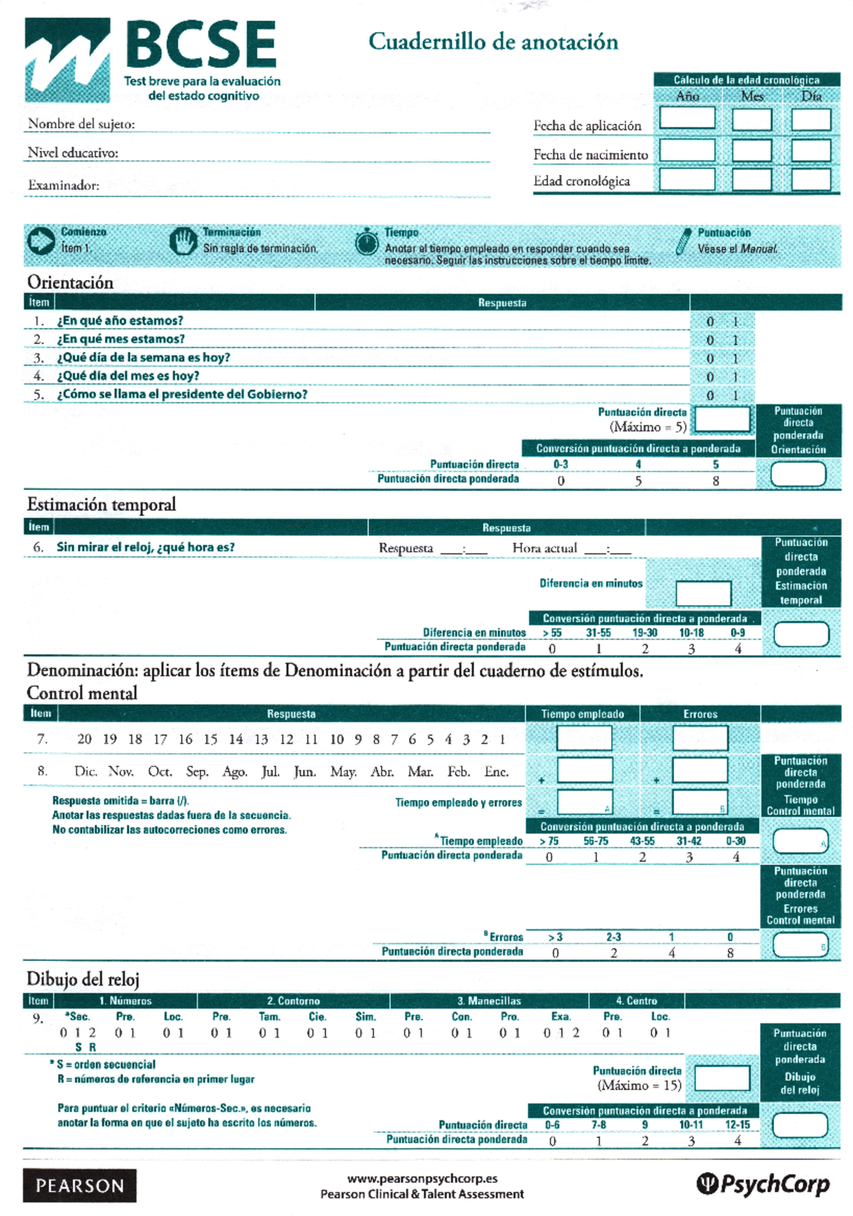 escala cognitiva bsceescala weschler wais y wisc para ejercitar ...