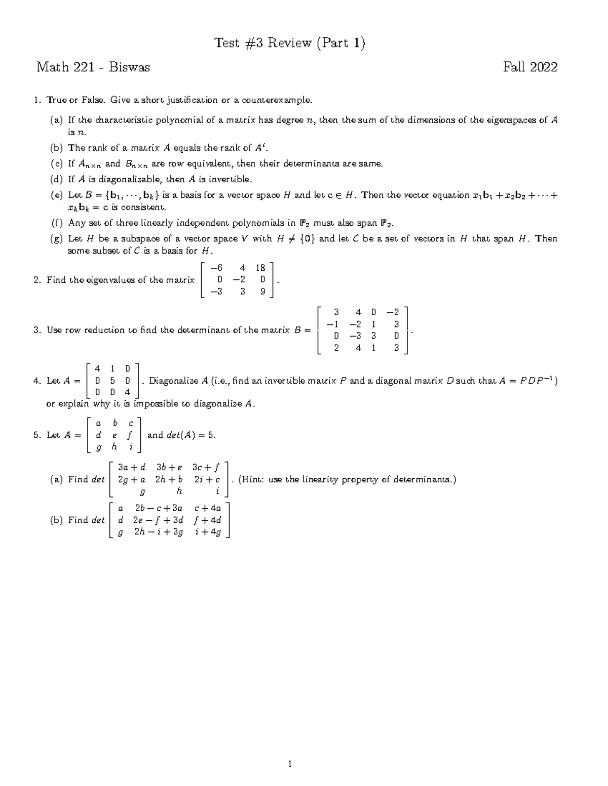 Test3Review-Part1 - This is either lecture notes, discussion, or ...