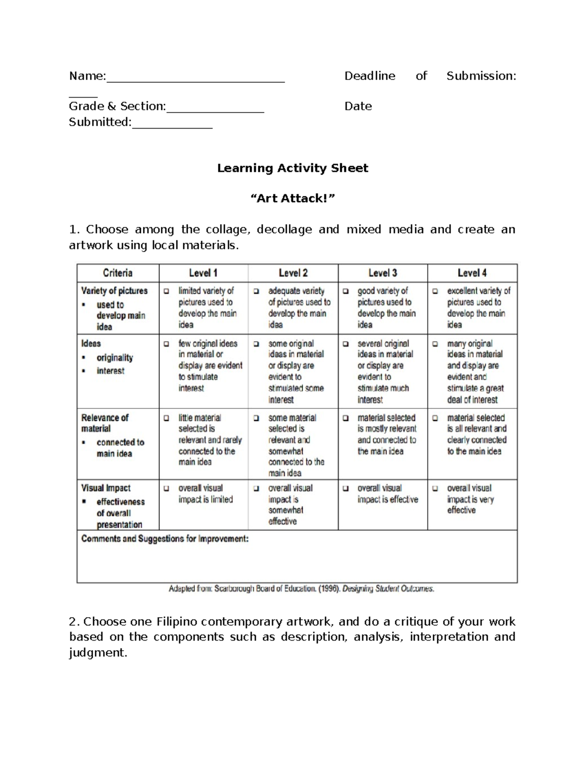 LAS-CPAR - Learning Activity Sheet - Social Science - Name