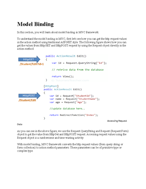 Visual Programming CSC412Visual Programming CSC412 - Create Edit View in ASP MVC We have already ...