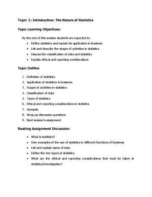 Managerial Statistics Review Questions - MANAGERIAL STATISTICS REVIEW ...