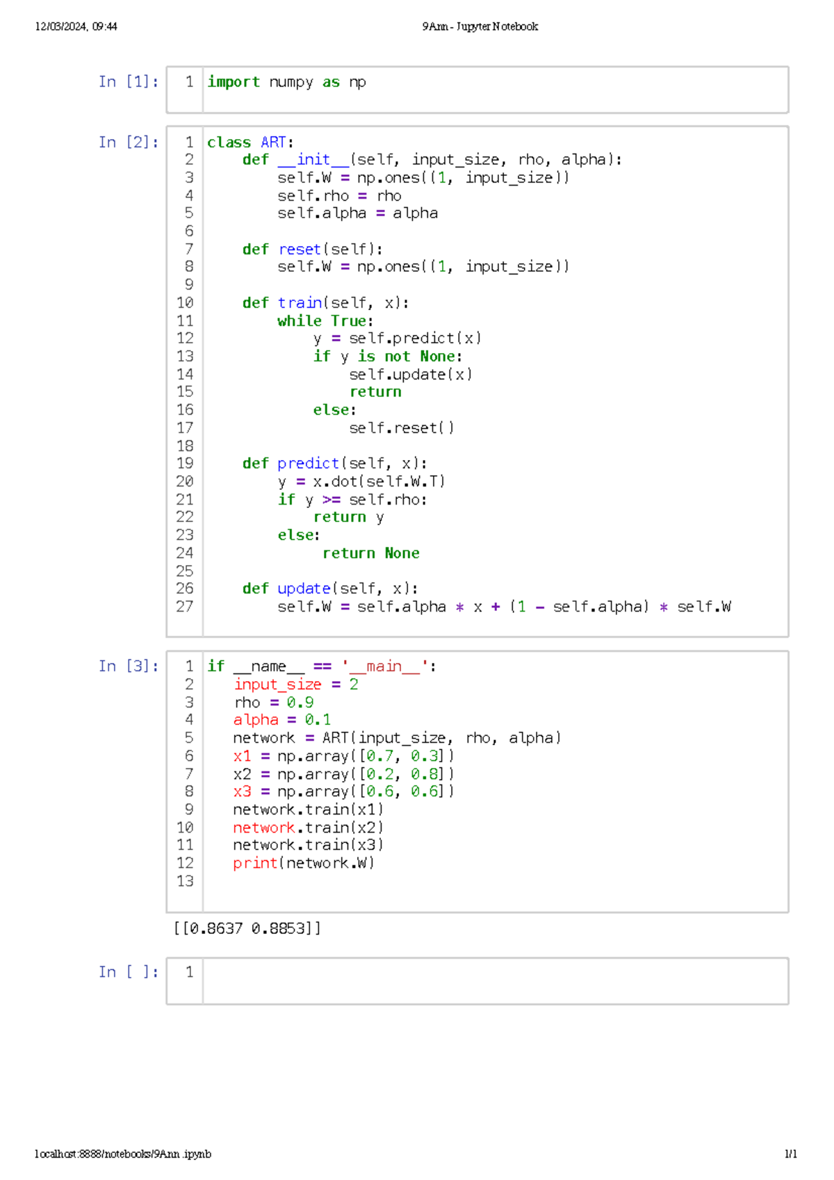9Ann - Jupyter Notebook - 12/03/2024, 09:44 9Ann - Jupyter Notebook ...