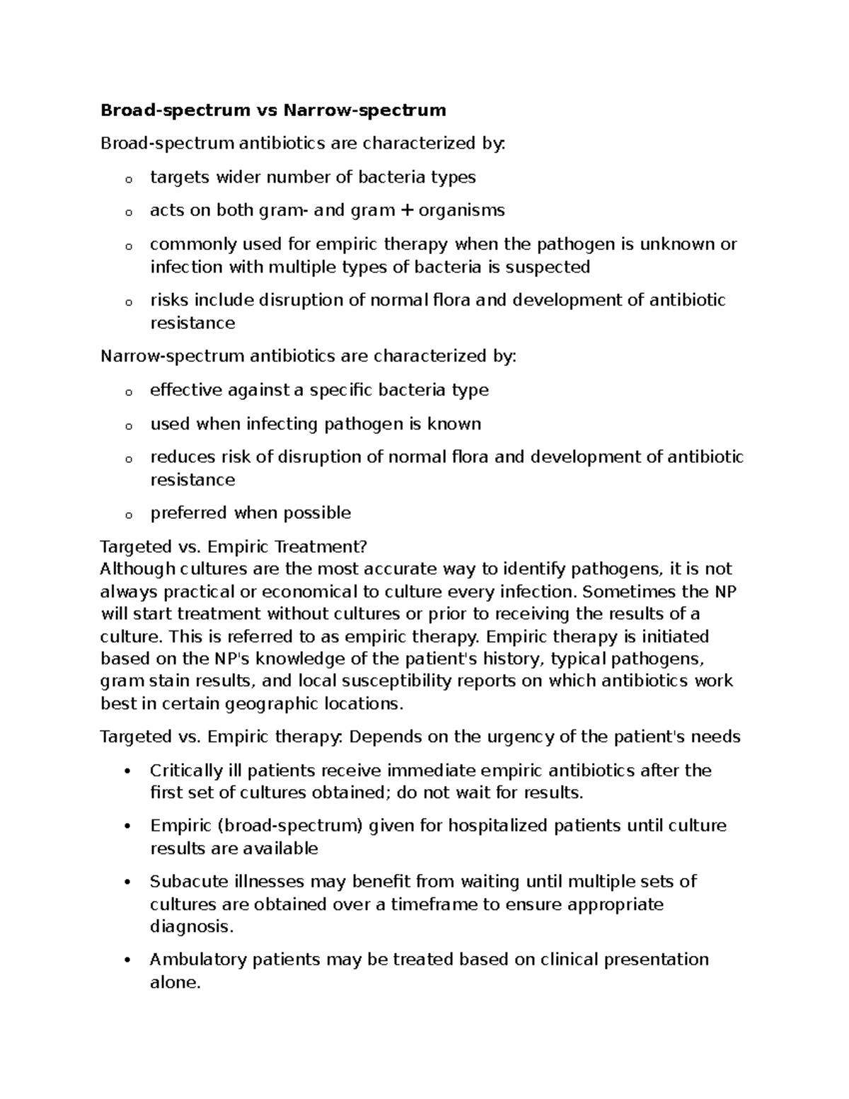 Broad - agents to treat infections - Broad-spectrum vs Narrow-spectrum ...