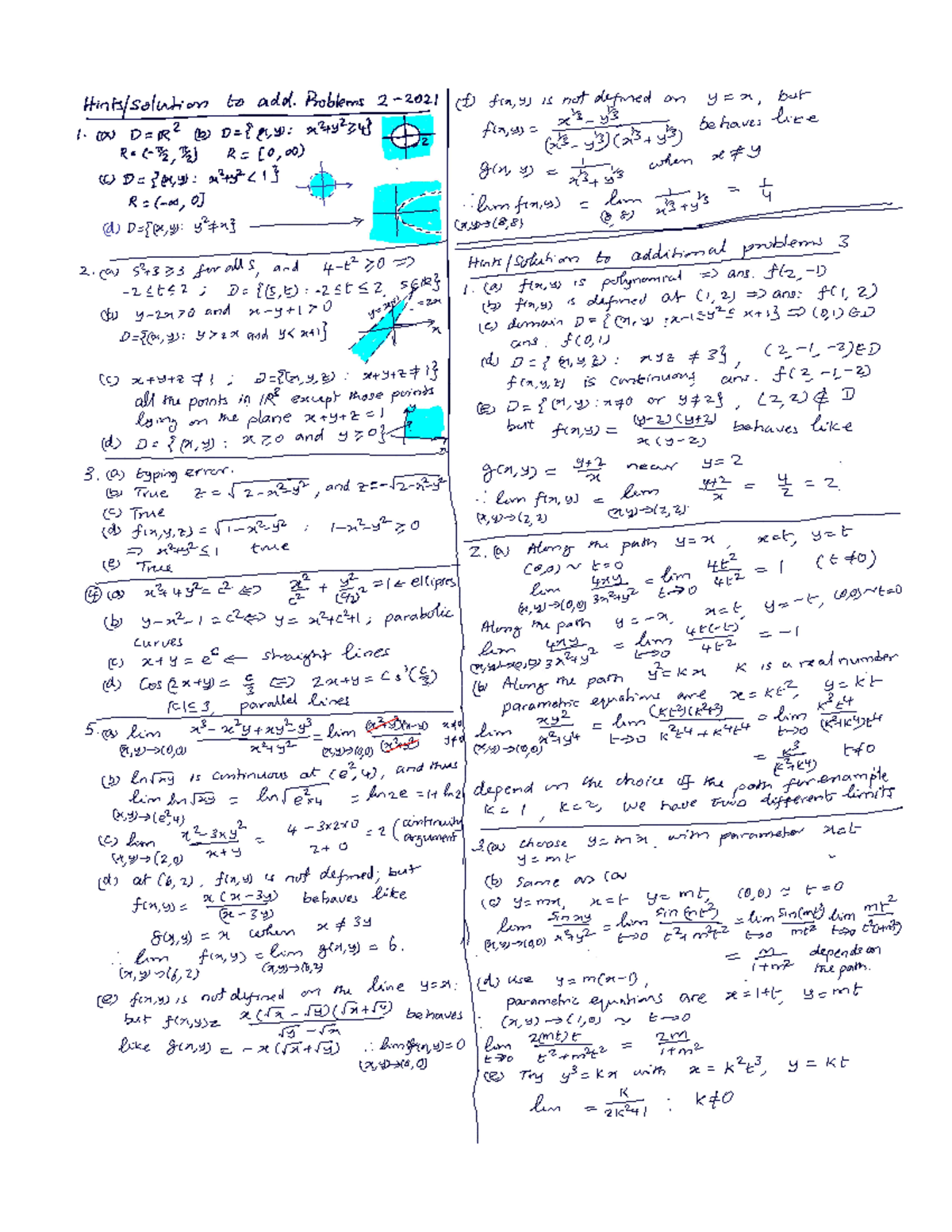 Hints 2 - Tutorial and Answers - Math238 - Studocu