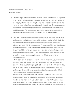 QHT1- task 1 Sample - WGU Memo To: Supervisor From: Name Date: October ...