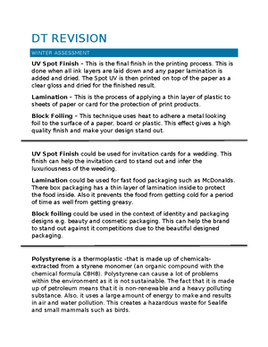 YEAR 10 GCSE DT NEA Exemplar - GCSE DESIGN AND TECHNOLOGY (8552) NEA ...
