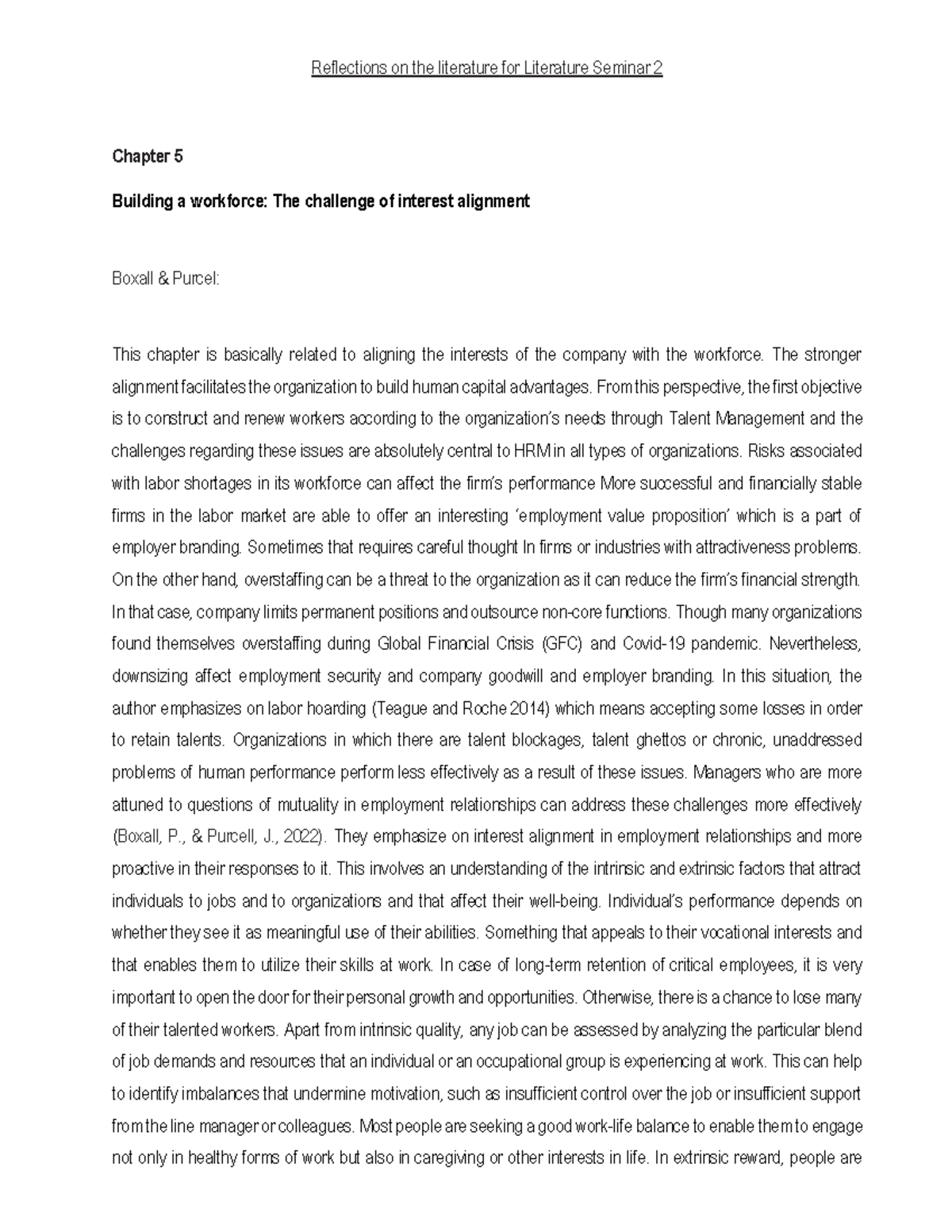 Reflections on the literature Seminar 2 (Book_Boxel) - Reflections on ...