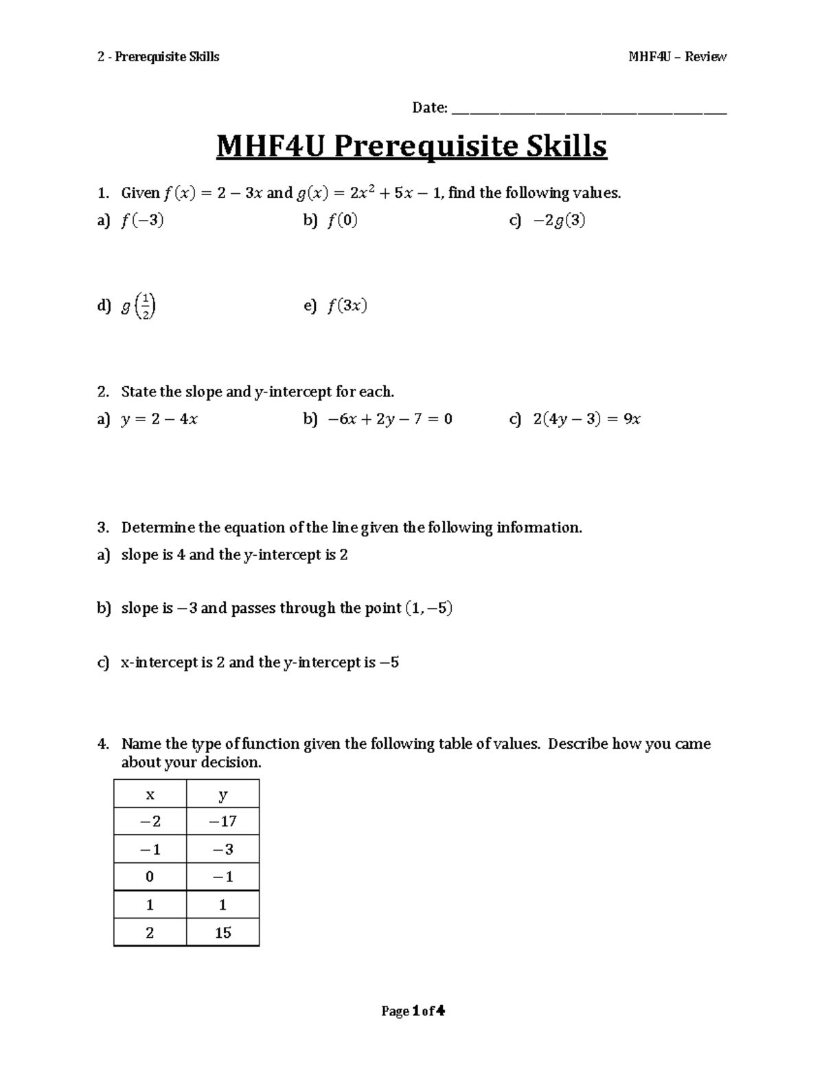 02 - Prerequisite Skills - Date ...