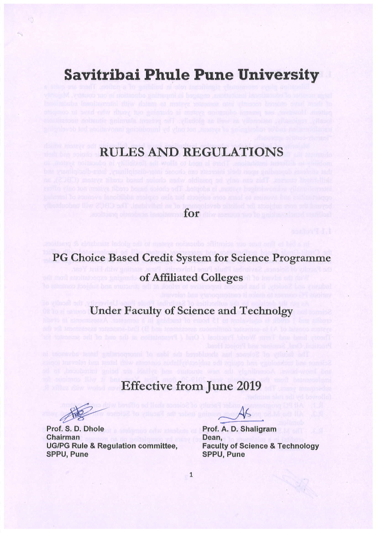 PG Rules and Regulations final 18 - BA-llb - Studocu