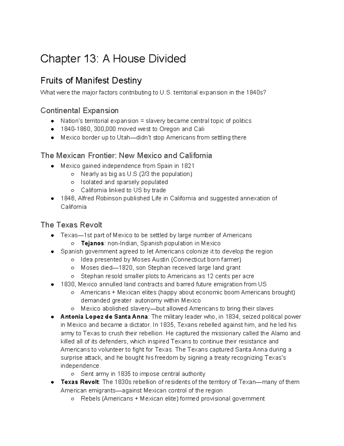 Chapter 13 A House Divided - Chapter 13: A House Divided Fruits of ...