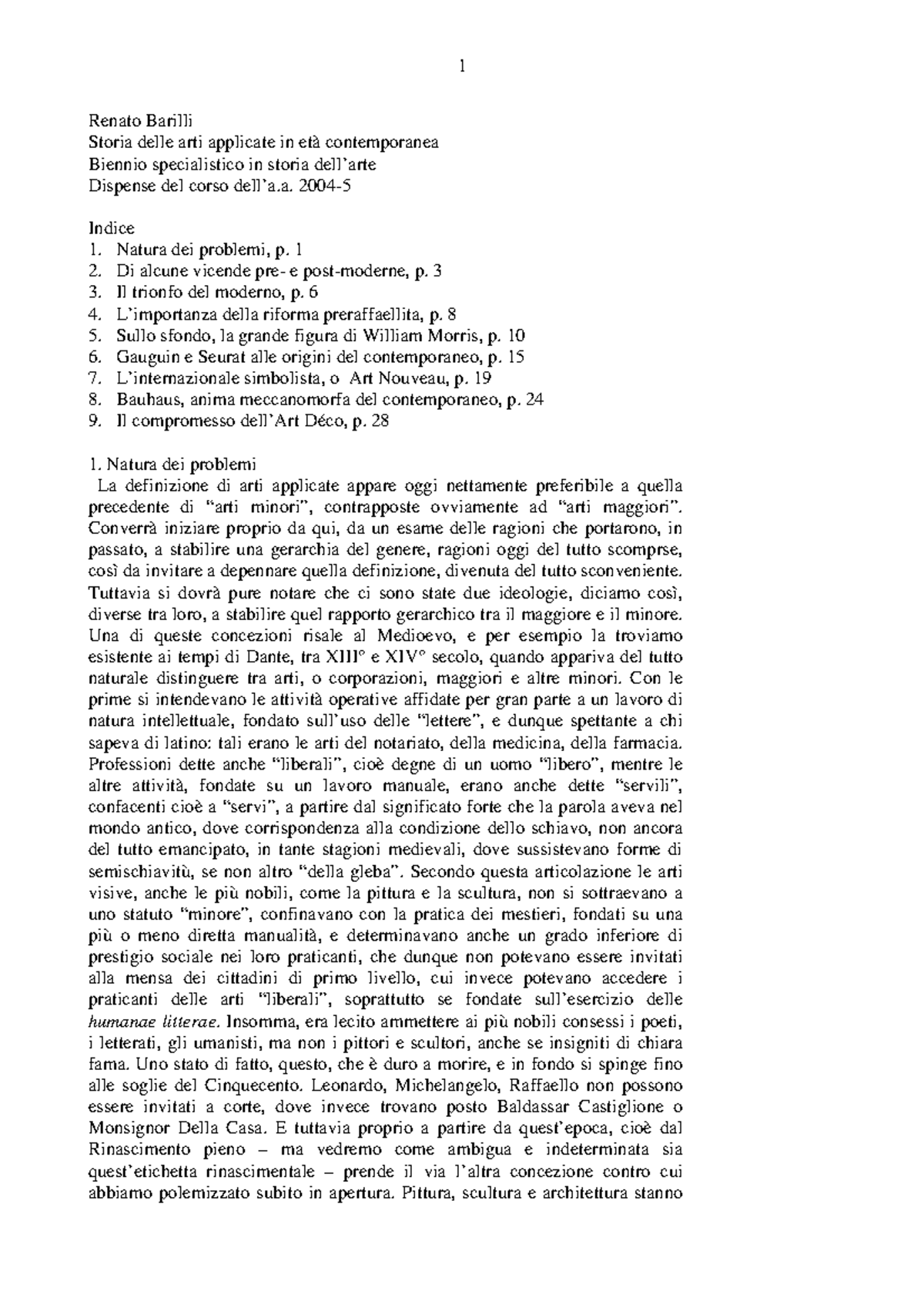 scienza della cultura e fenomenologia degli stili Renato Barilli ...