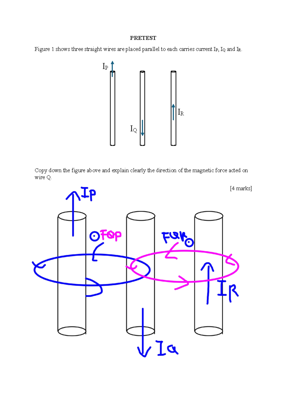 Pretest - Force explanation - Physics - PRETEST Figure 1 shows three ...