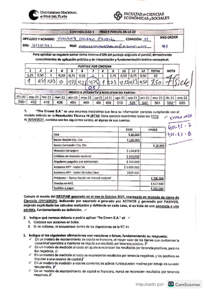 Contabilidad 2 resumen cursada - Capitulo 7 BS DE USO Activos físicos adquiridos o construidos ...