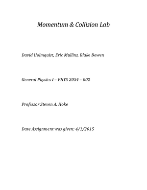 Physics Lab Preliminary - Introduction Put Your Name in Her Part 1 ...