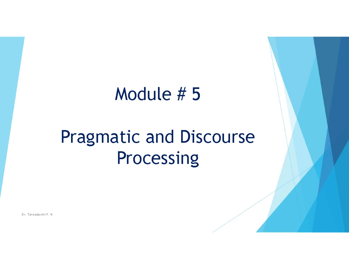NLP-Chapter # 4 PPT - Nlp chp 4 - Module # 4 Semantic Analysis Lexical Semantics Lexeme is a ...