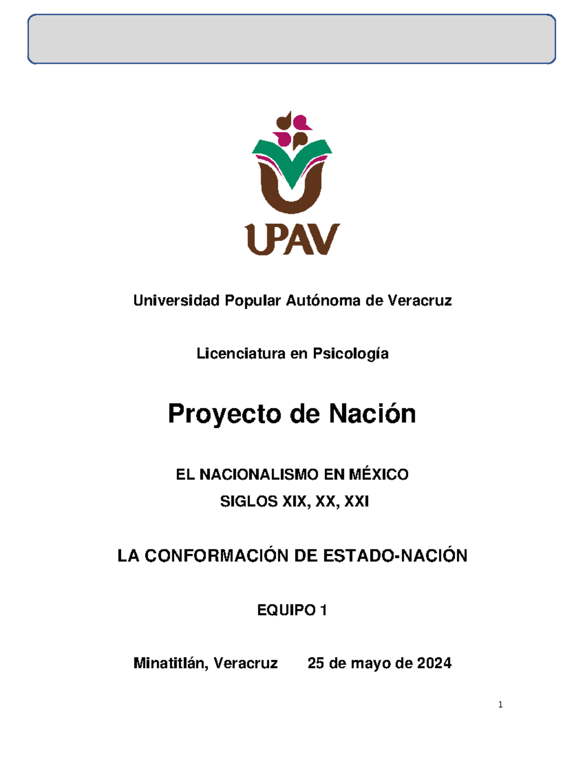 Temla Conformacion DEL Estado Nacion Mexicano PDF - Universidad Popular ...