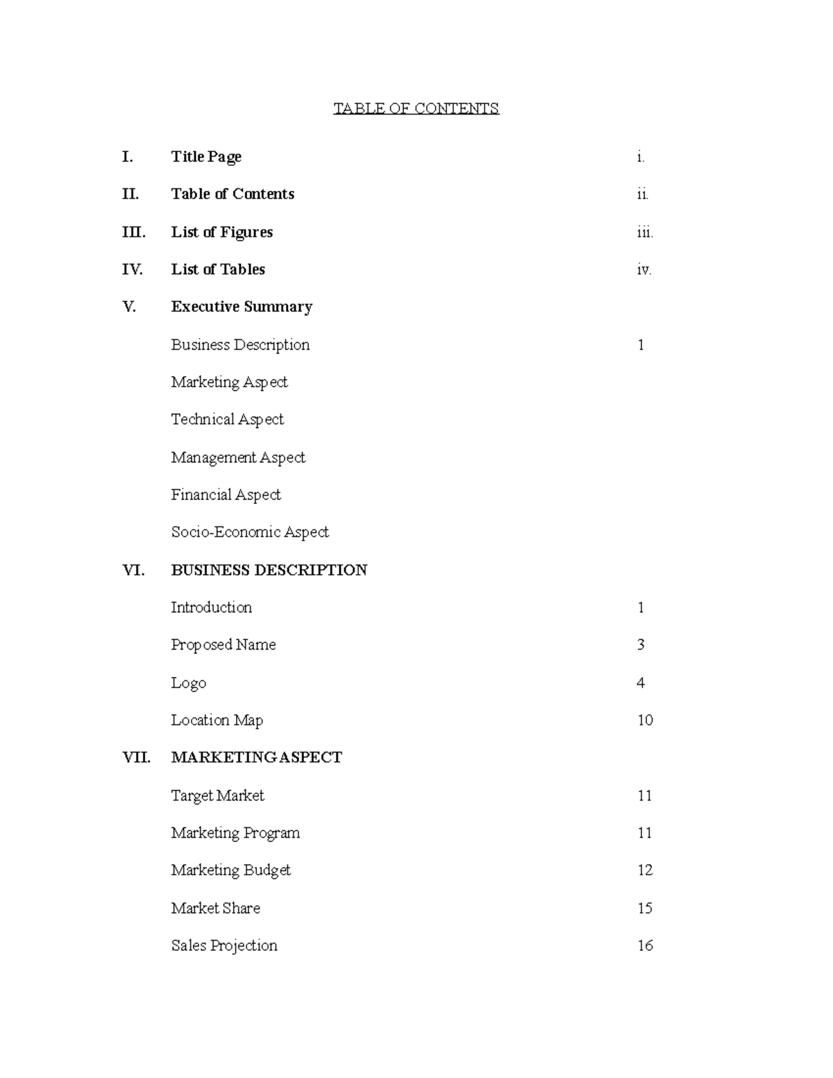 Table OF Contents HSGSIAYHDOIW TABLE OF CONTENTS I Title Page I Table OF Contents HSGSIAYHDOIW TABLE OF CONTENTS I Title Page I