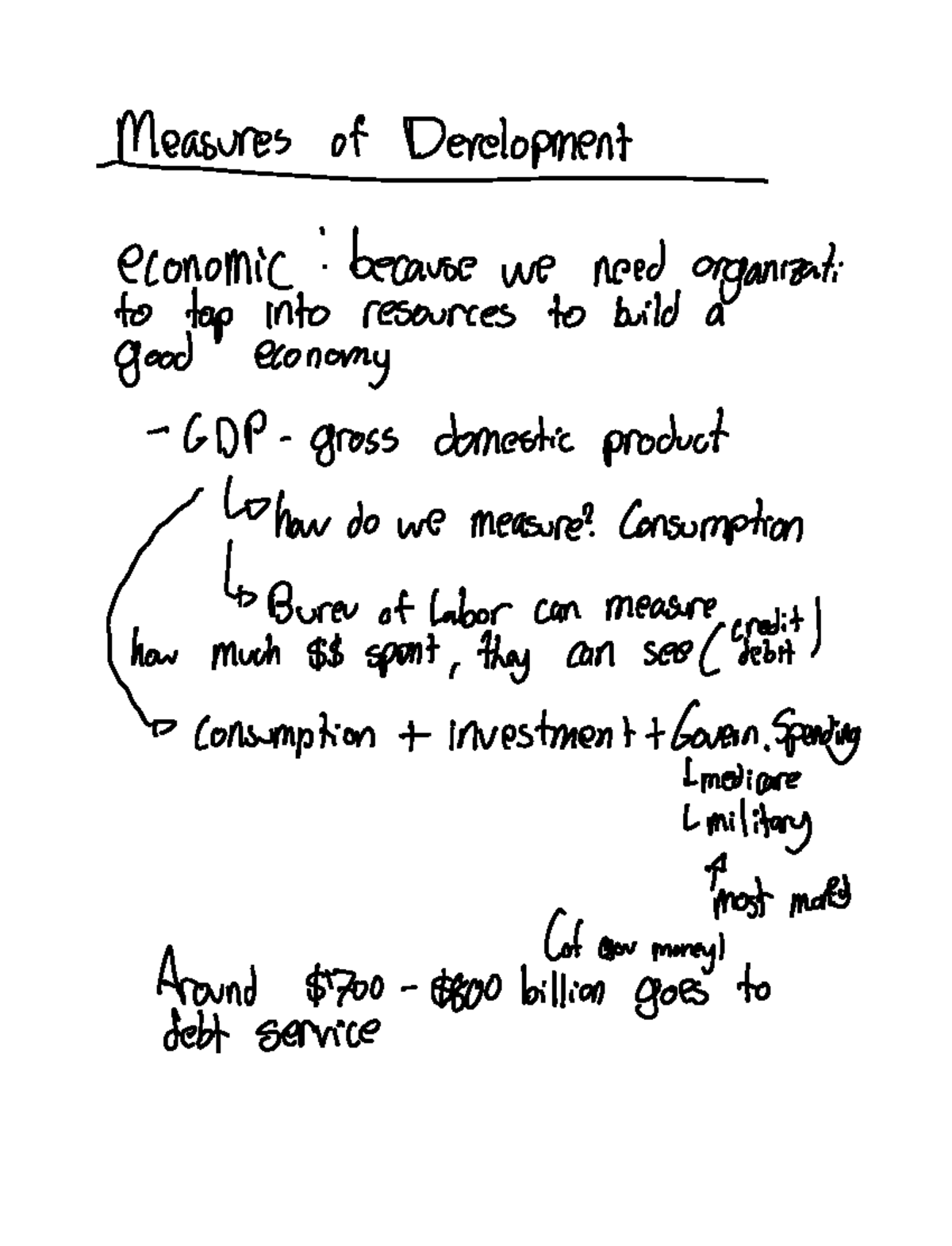 Measures of Development - MeasuresofDevelopment economic because we ...