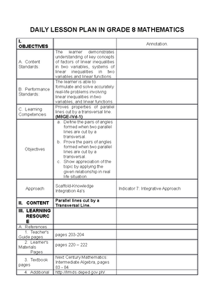 Science 4 DLP Q1 W6 - sample detailed lesson plan - GRADES 1 to 12 Grade 4 DAILY LESSON PLAN ...