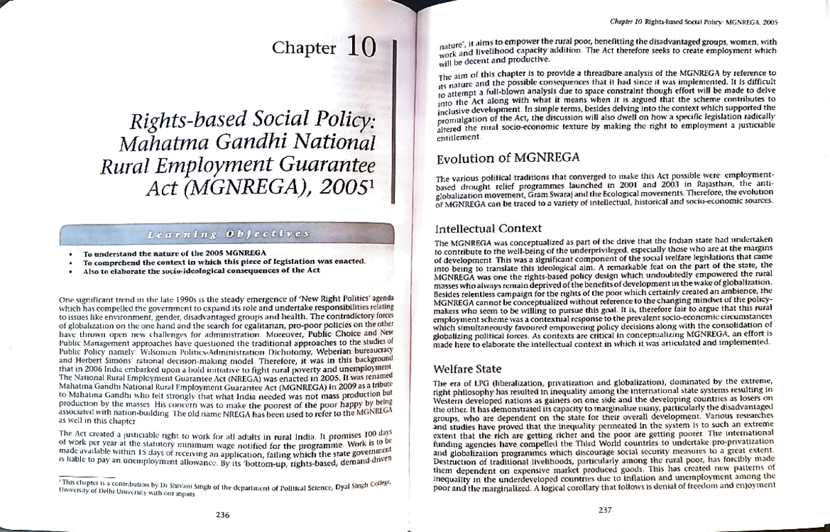 Mgnrega - all abt mnrega - Public Policy And Administration In India ...