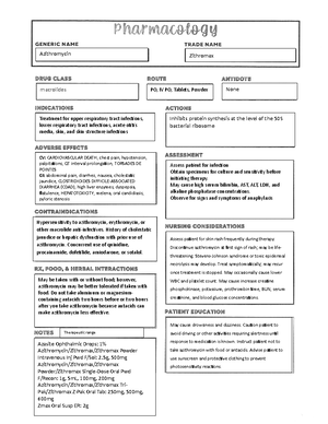Statin Cards - Pharmacology - DRUG CARD# MEDICATION NAME: Atorvastatin ...