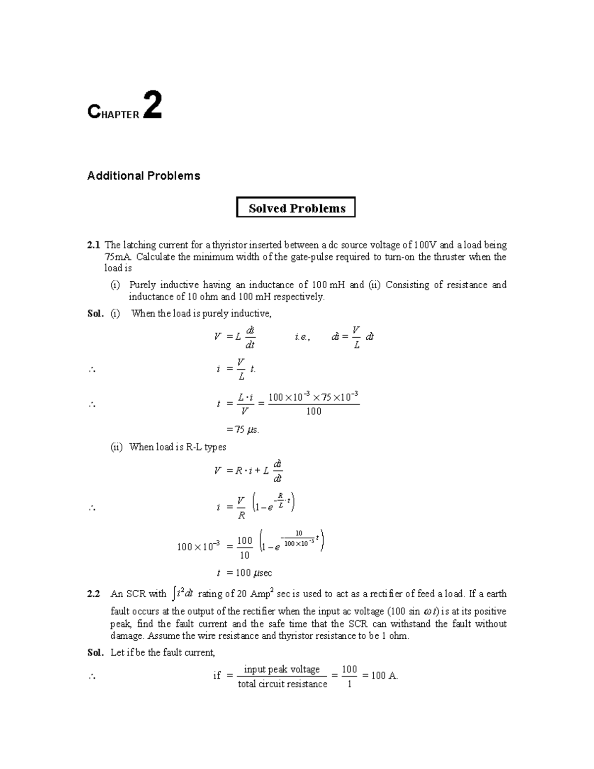 18043747 - Problet set - CHAPTER 2 Additional Problems Solved Problems ...