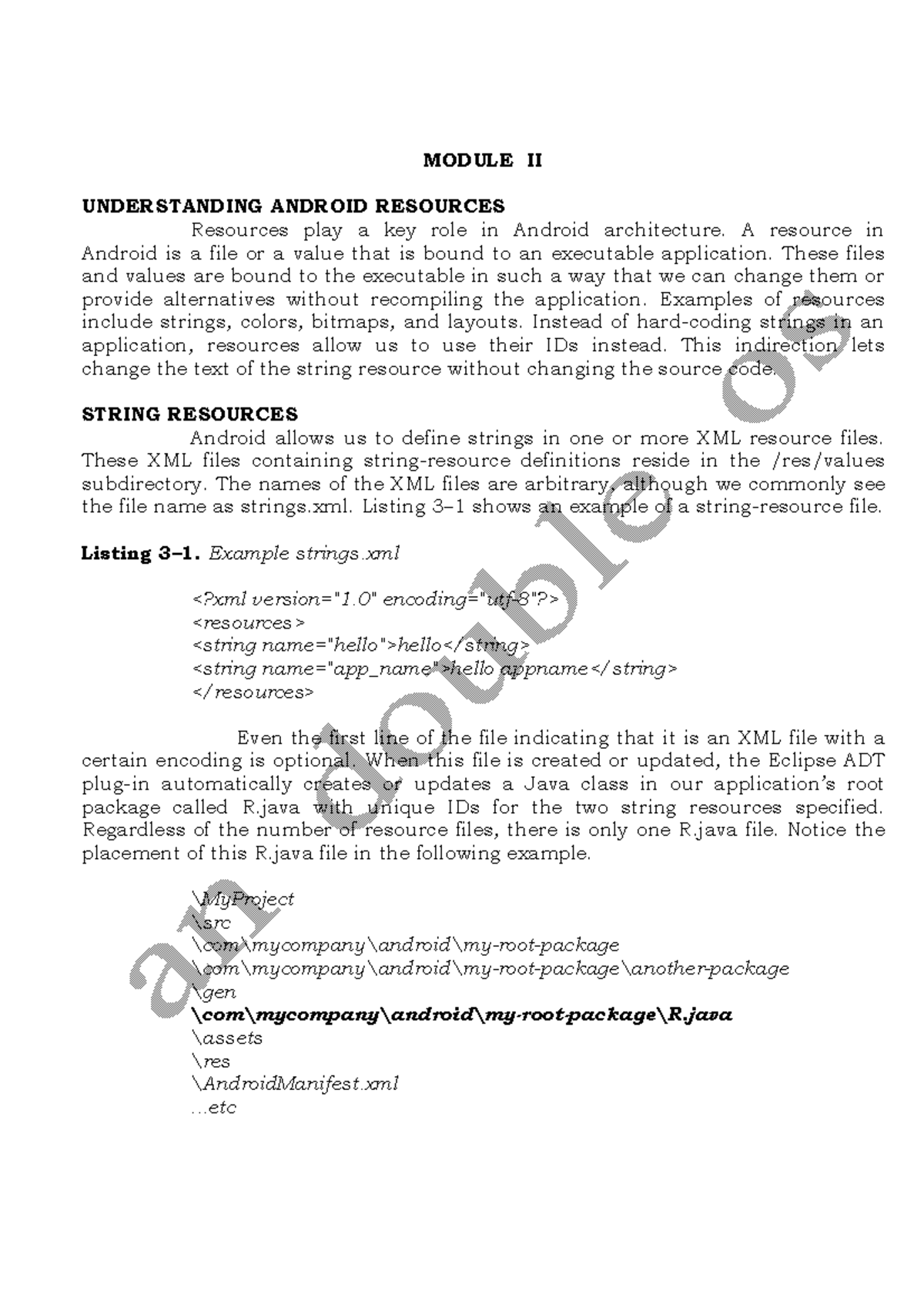 Android Module II - good - - Studocu