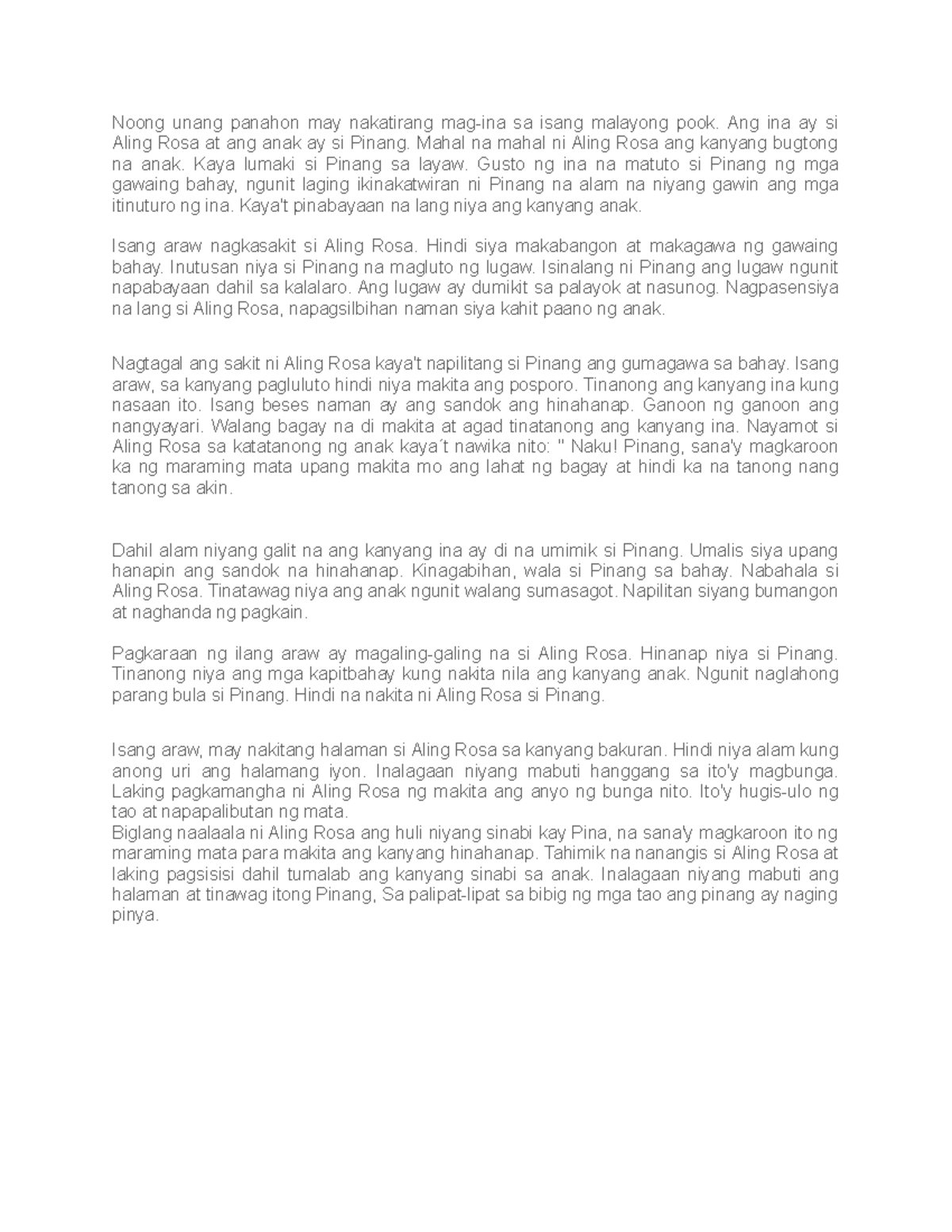 Random - Try this - Noong unang panahon may nakatirang mag-ina sa isang ...