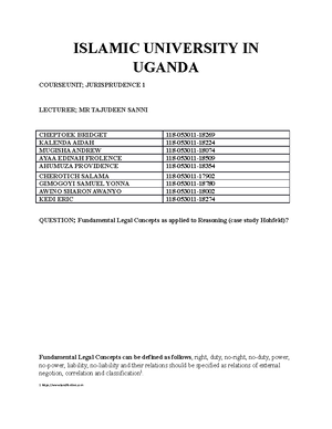 Juris CW. Legal Education IN Uganda - ISLAMIC UNIVERSITY IN UGANDA ...