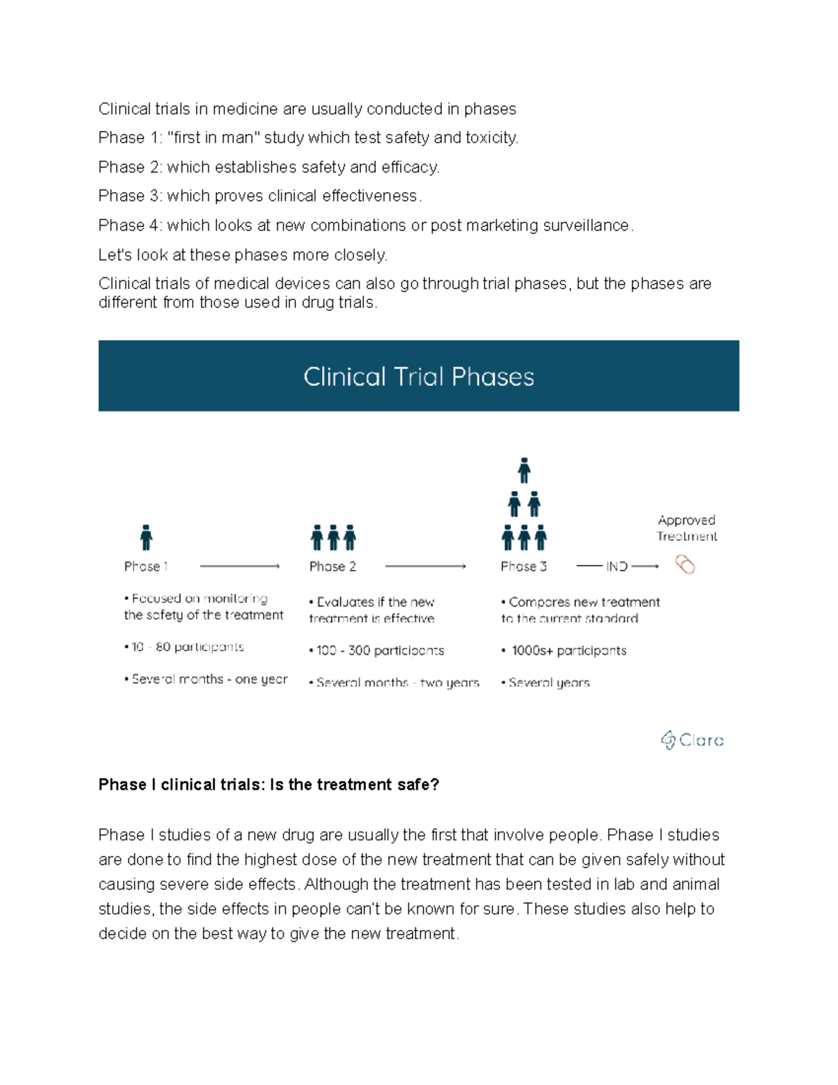Clinical trials - Phase 2: which establishes safety and efficacy. Phase ...