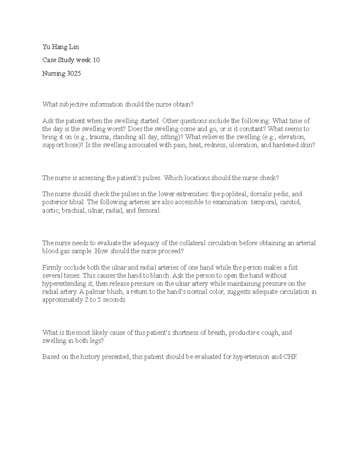 Case Study week 10 - assessment - Yu Hang Lin Case Study week 10 ...