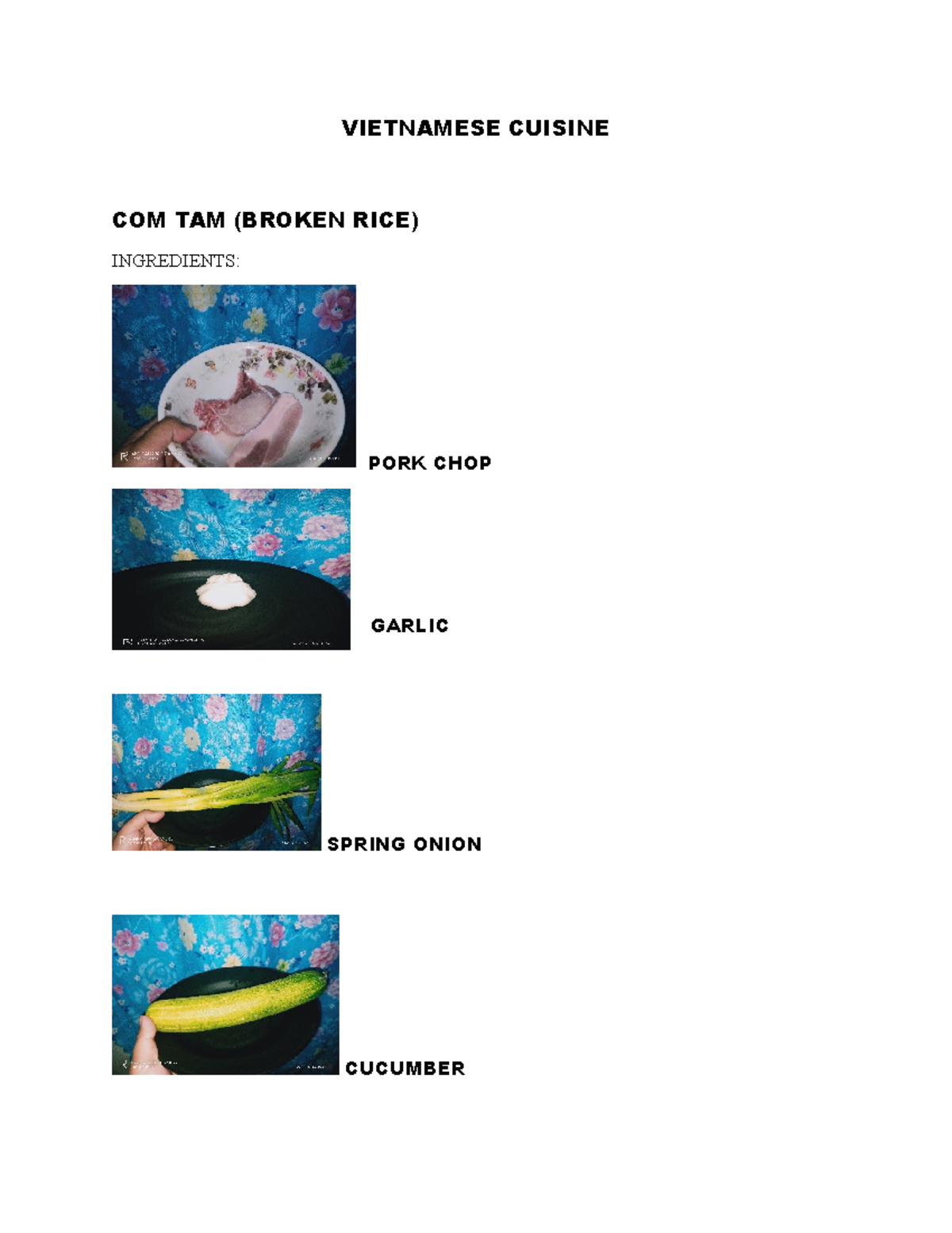 Vietnamese Cuisine tourism - VIETNAMESE CUISINE COM TAM (BROKEN RICE ...