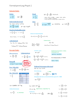 Physik 2 Aufgaben 2-6 - Physik 2 - Studocu
