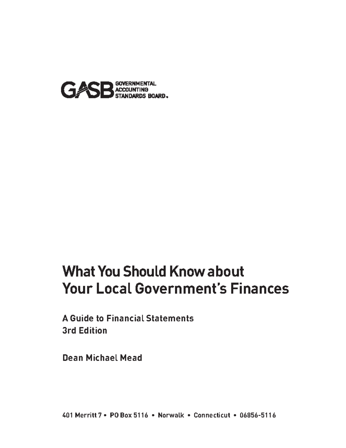 What You Should Know about Your Local Go (GASB) - What You Should Know ...