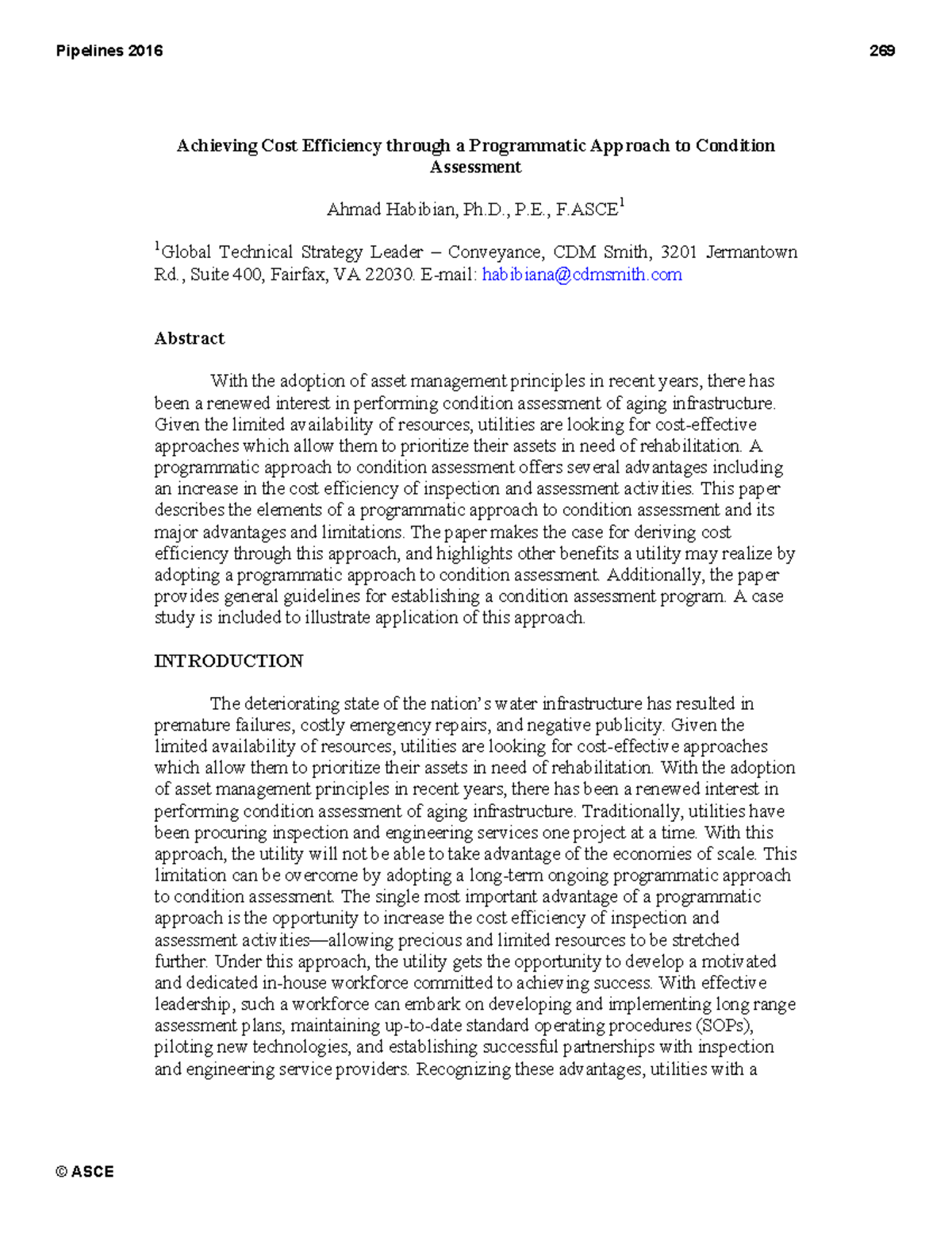 02 C ASCE Paper on Cost Effeciency 2016 - Achieving Cost Efficiency ...