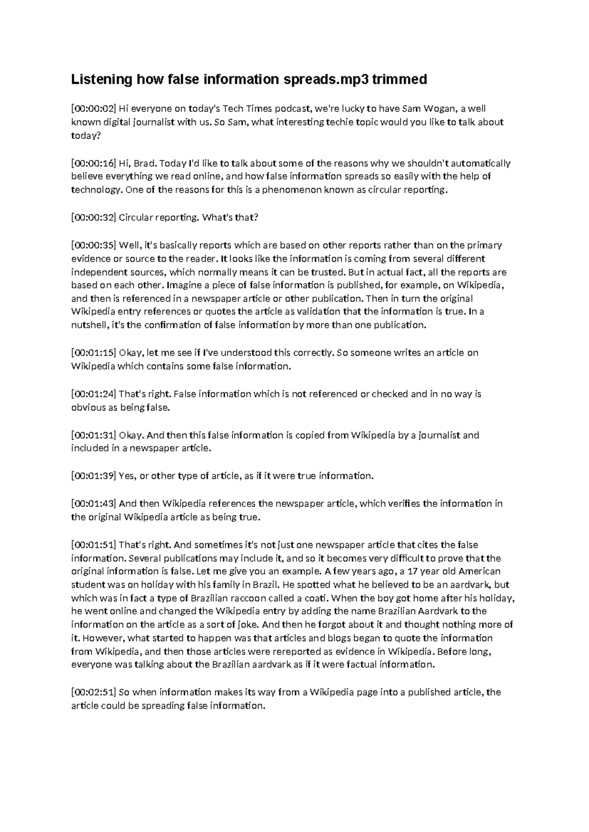 Listening how false information spreads.mp3 trimmed - Listening how ...