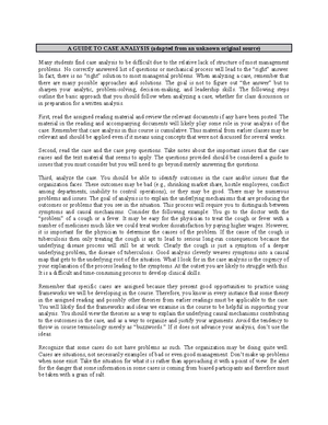 GME Consulting Case - Case study - GME Consulting: An Exercise in ...