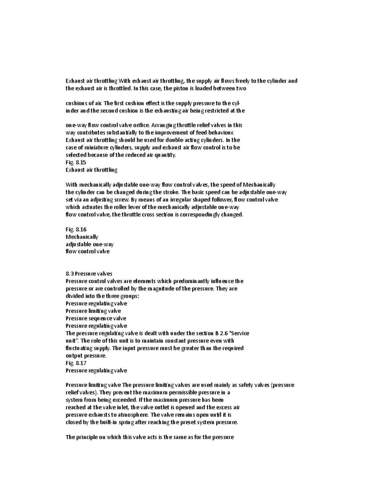 Hydraulic and Pneumatic System 2 - Exhaust air throttling With exhaust ...