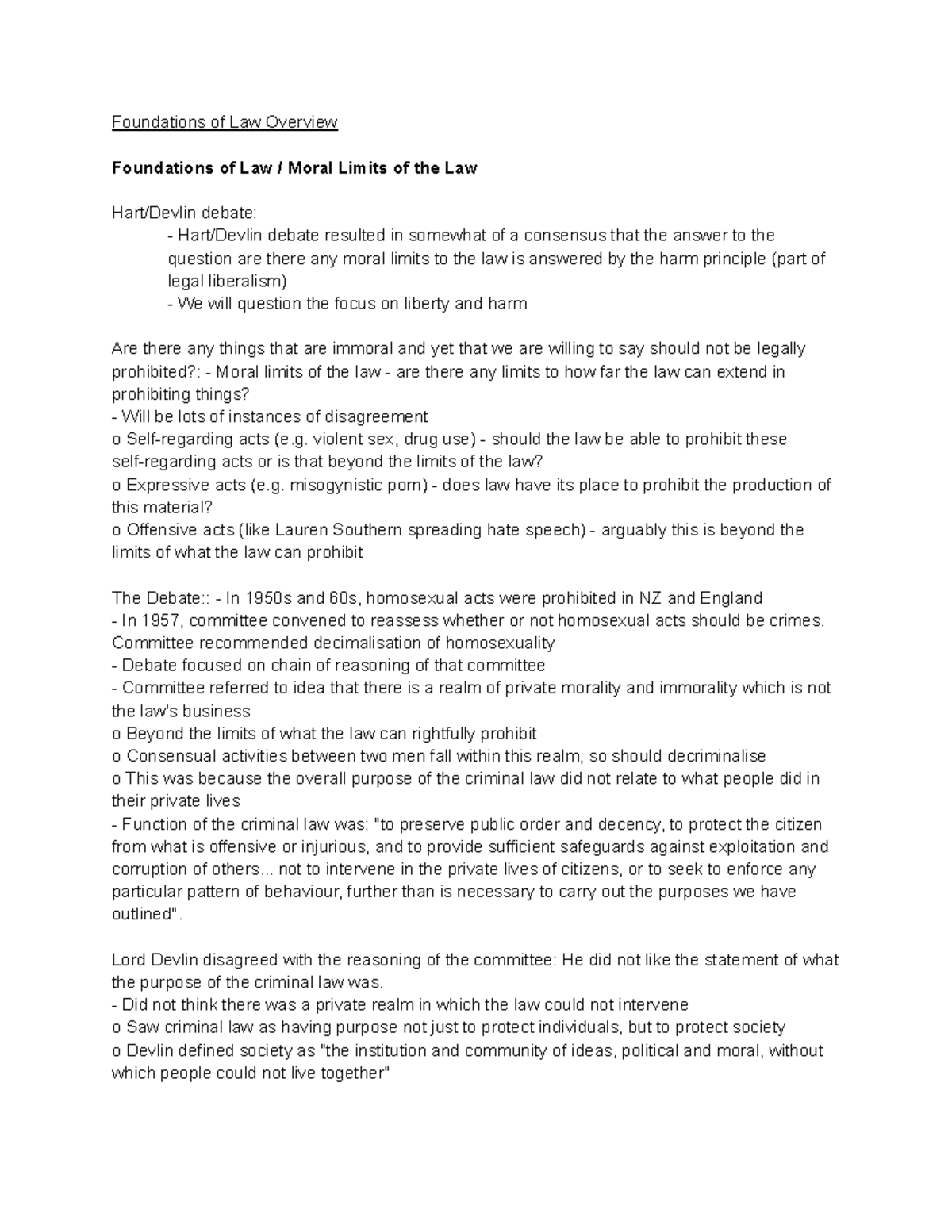 Foundations of Law Overview - Foundations of Law Overview Foundations ...