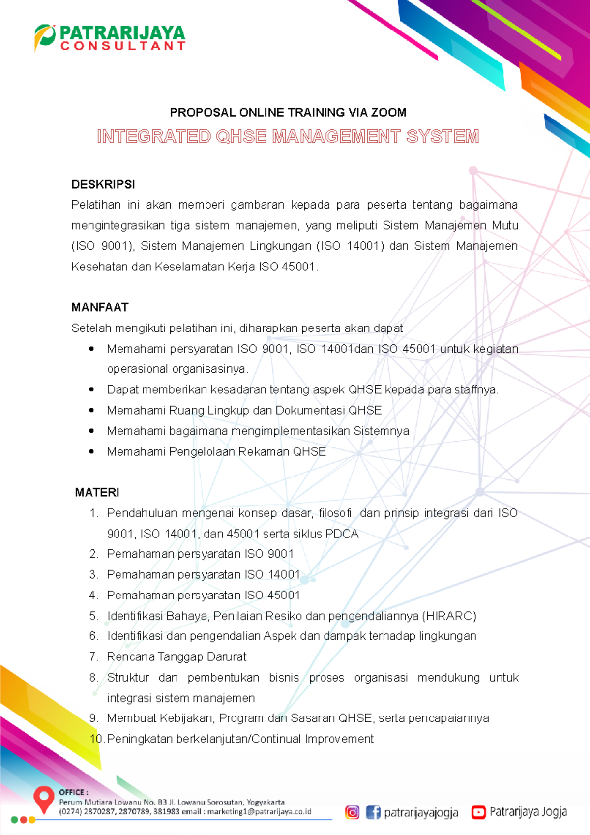 Integrated QHSE - DESIGN GRAFIS AND VIDEO EDITING - PROPOSAL ONLINE ...