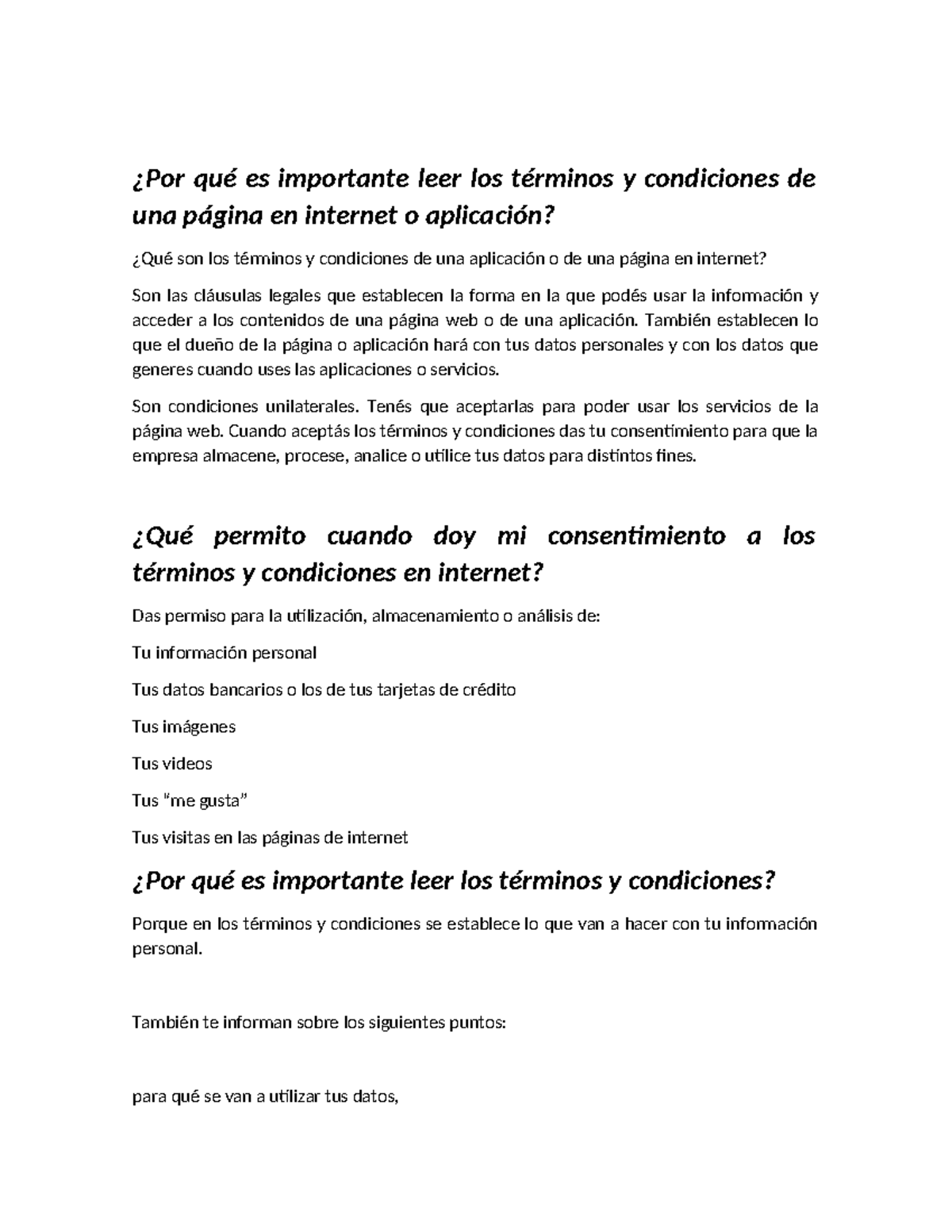 Por qué importante leer los términos y condiciones de una página en ...