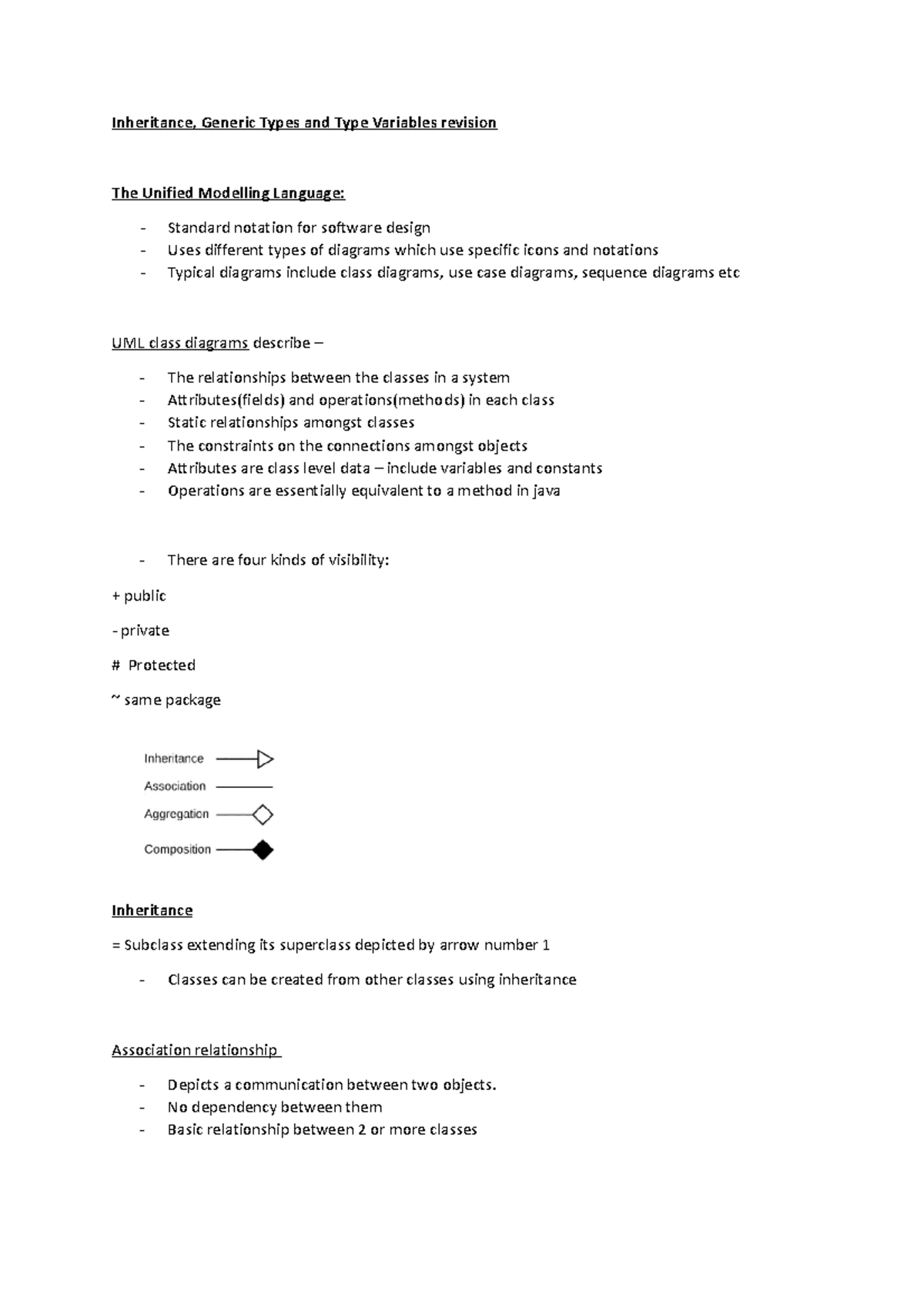 Unit 1 Inheritance Generic Types And Type Variables Inheritance 6703