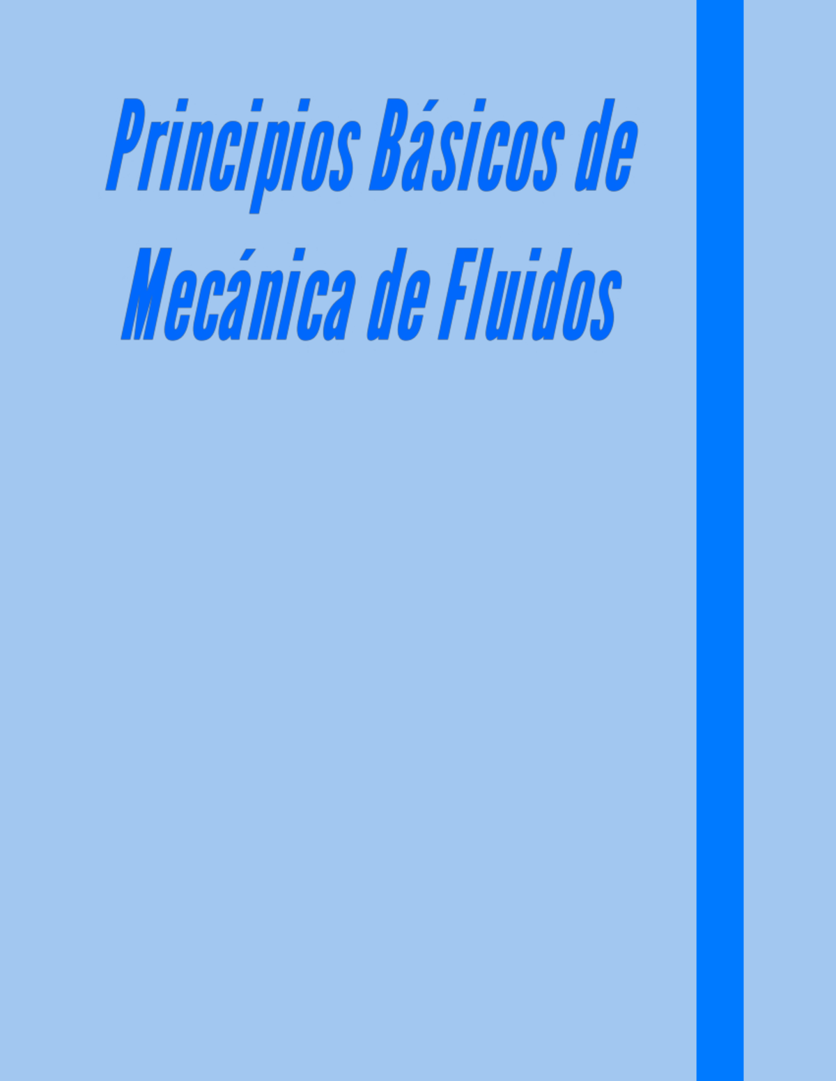 1. Principios Básicos de Mecánica de Fluidos - Warning: Error during font loading ...